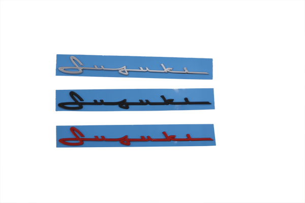 Suzuki Jimny Logo Badge – Red, Black, Chrome Options – Futurz4x4